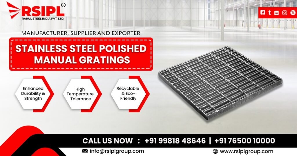 Stainless Steel Polished Manual Gratings in Uttar Pradesh | Rahul Steel ...